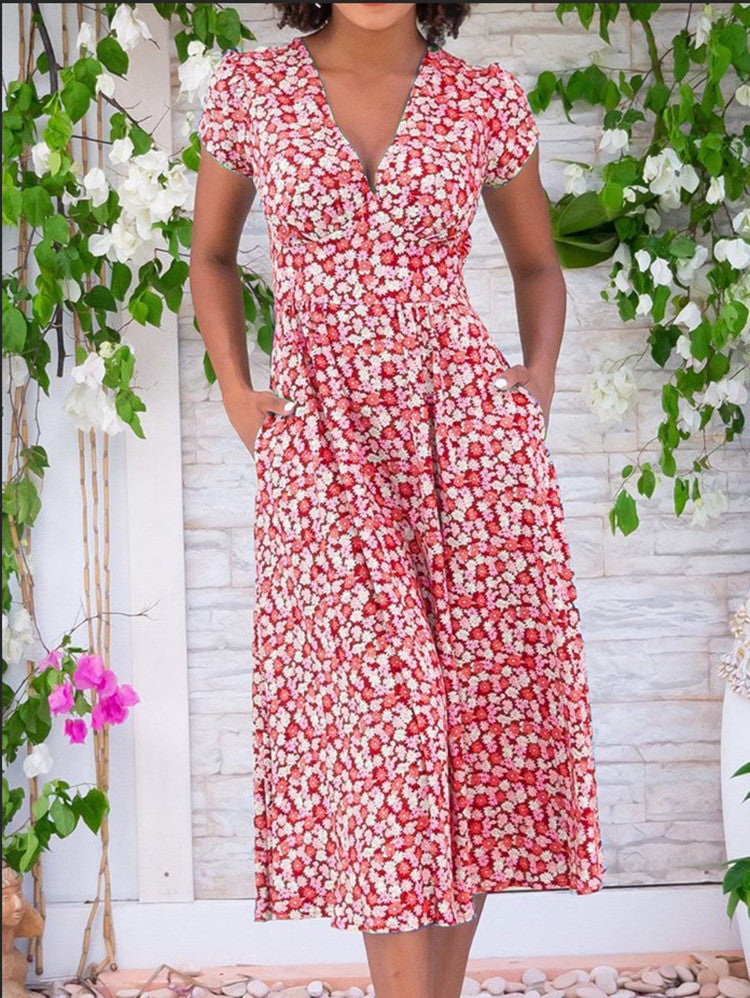 Alexa | Button-Front Midi Dress – Clark & Wood